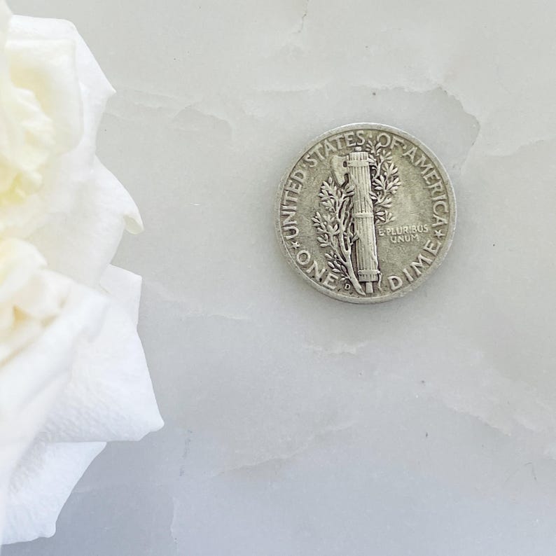 Ultra Rare 1945 Mercury Dime, 10 Cent, With Rare Doubling Error, Double ...