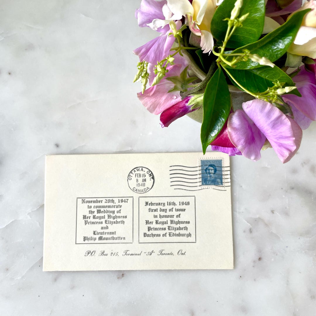 First Day Issue Honor of Princess Elizabeth Stamp Souvenir February 16 ...