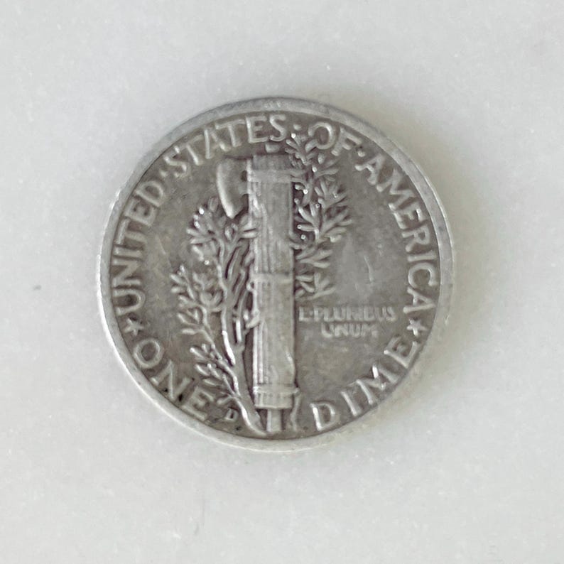 Ultra Rare 1945 Mercury Dime, 10 Cent, With Rare Doubling Error, Double ...