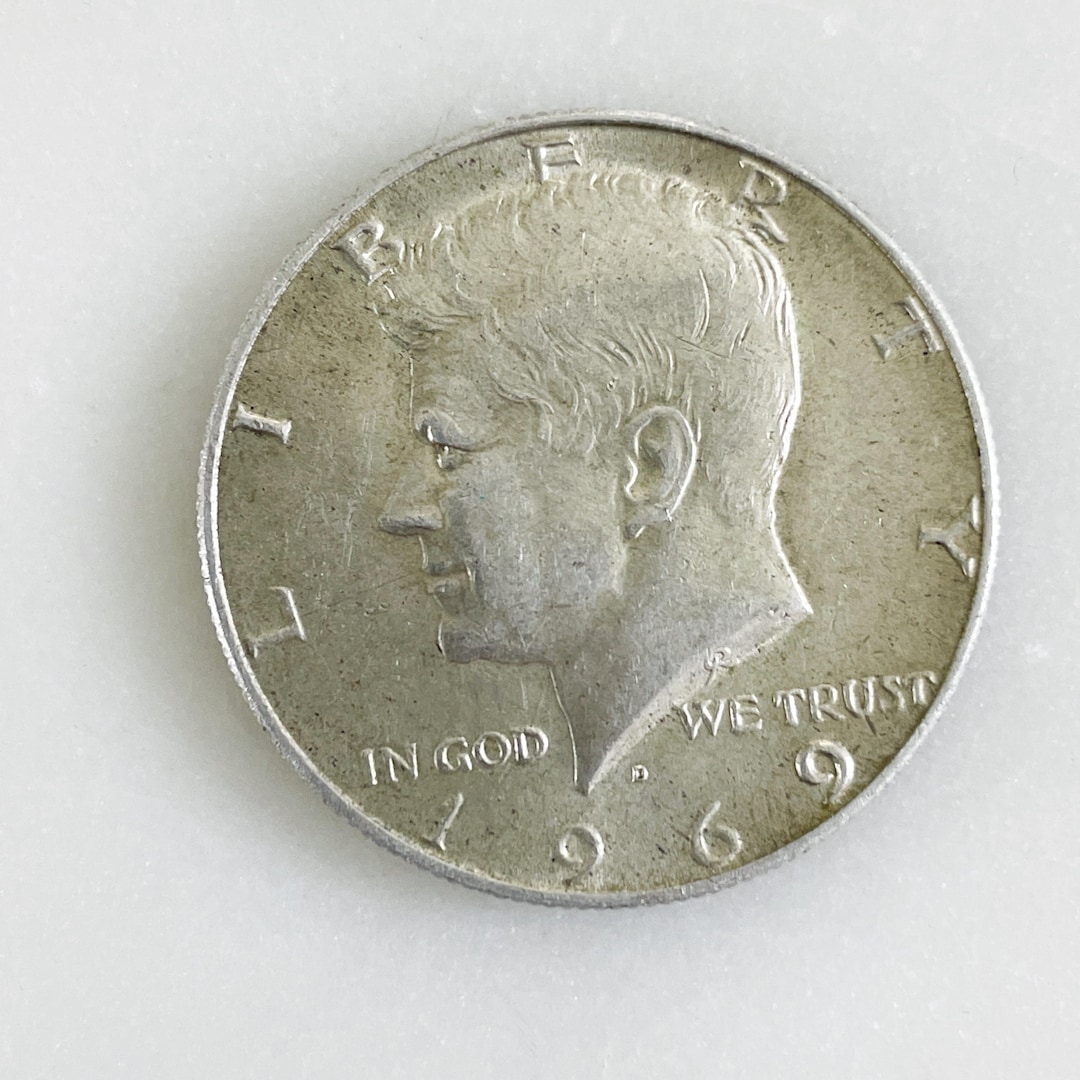 Rare John F. Kennedy Half-dollar, 1969 D Kennedy Silver Half Dollar ...