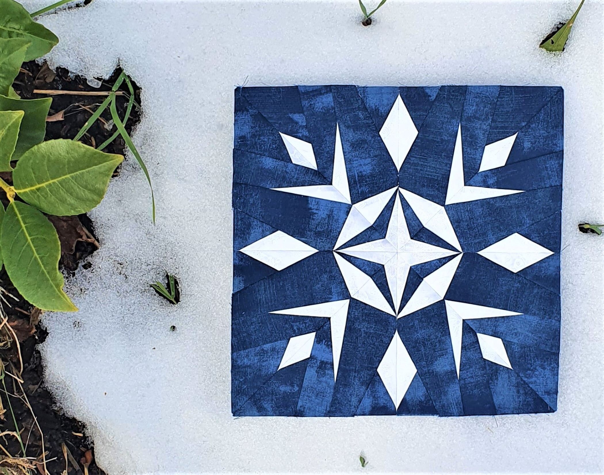 Snowflake "december" Foundation Paper Piecing Pattern - Sewing on Paper ...