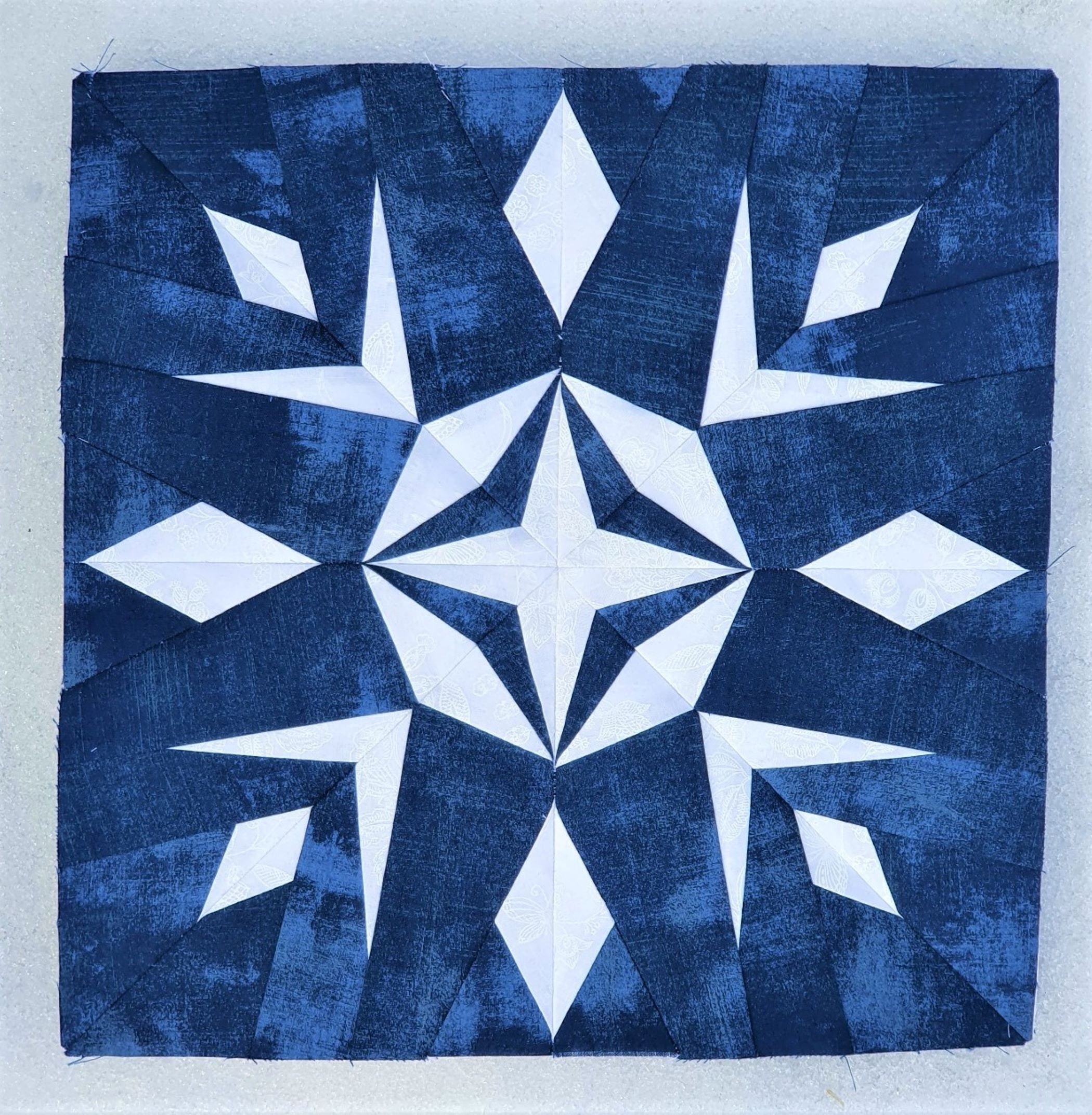 Snowflake "december" Foundation Paper Piecing Pattern - Sewing on Paper ...