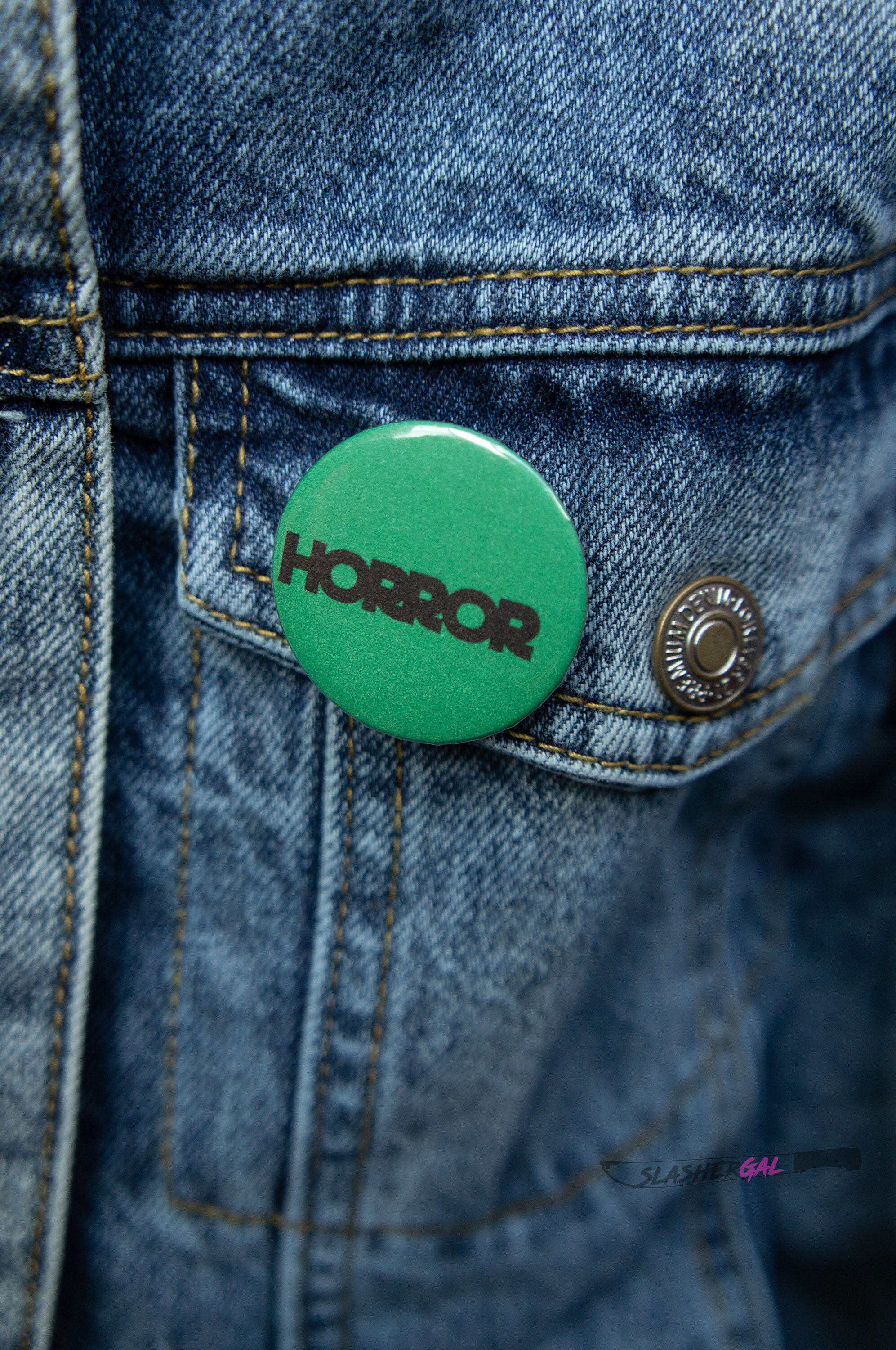 Horror Green Button Horror Fan Pin 37 Mm 1.5 Inch Metal - Etsy