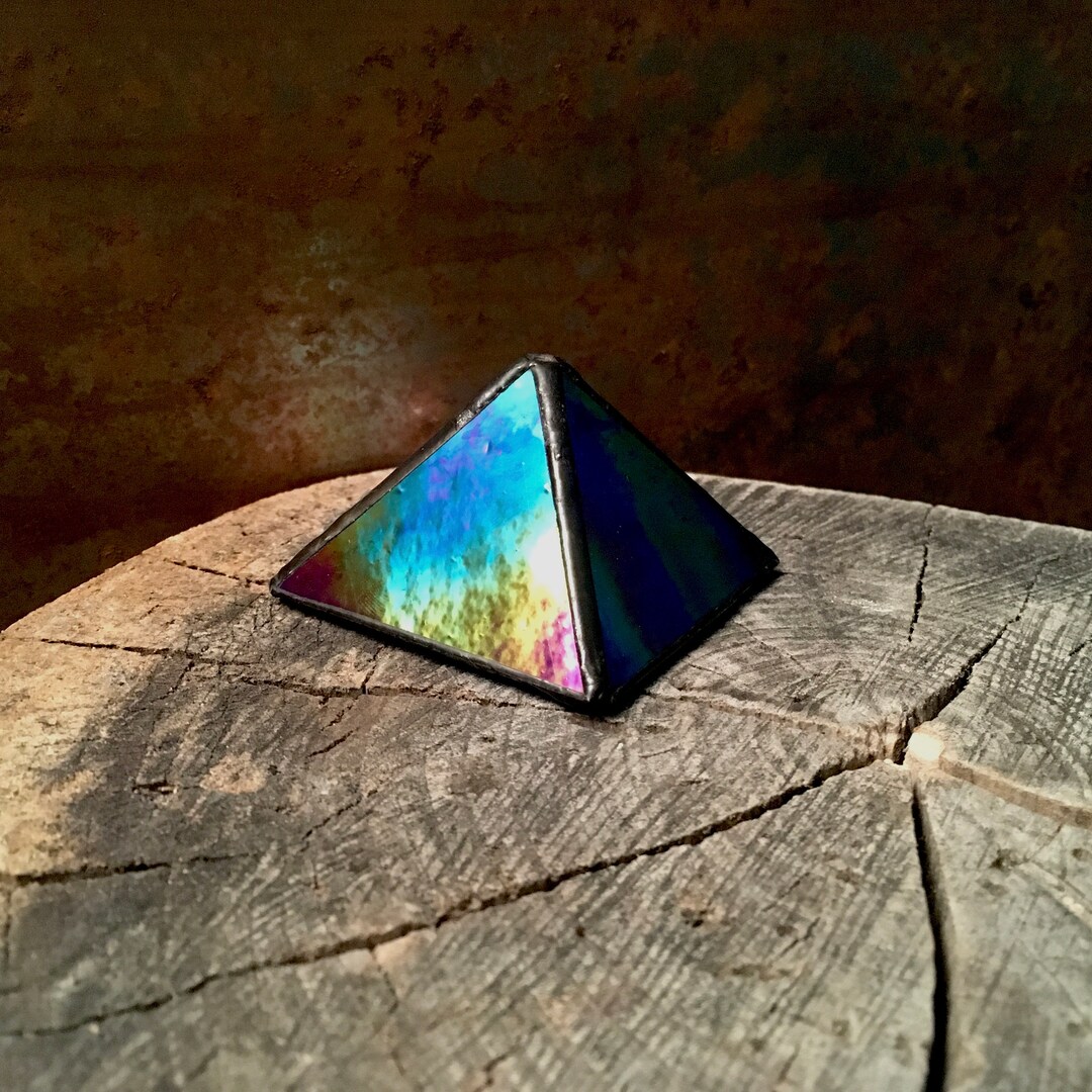 Incense Pyramid Made of Iridescent Glass Incense Stick - Etsy