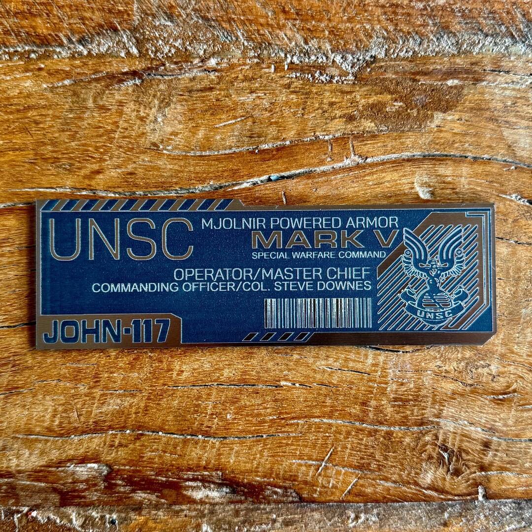 Halo - Unsc Plaque - Etsy