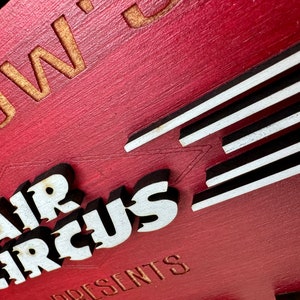 Rocketeer Wall Art Bigelow's Air Circus Wood Sign Movie Decor Cliff ...