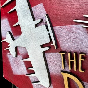 Rocketeer Wall Art Bigelow's Air Circus Wood Sign Movie Decor Cliff ...