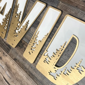 Forest Letters | Woodland Nursery | Nursery Decor | Custom Letters ...