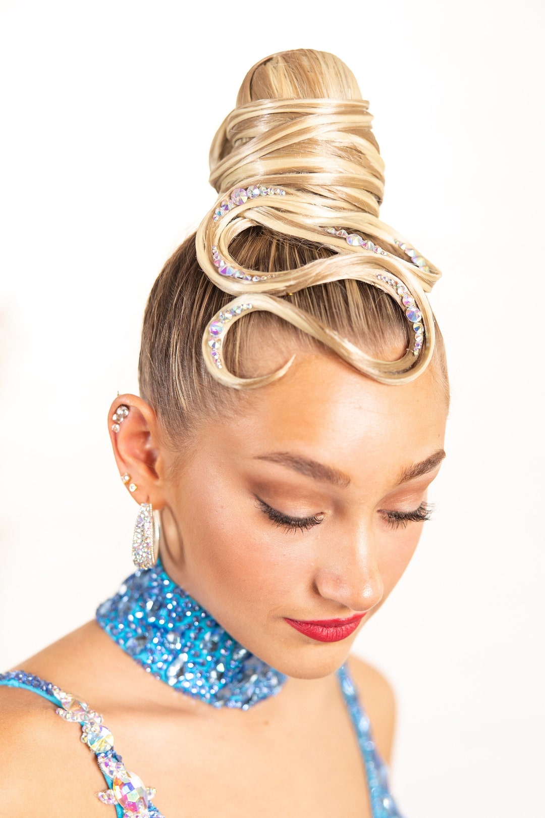 Ballroom Dance Hair Piece | Chignon Hair Piece | Dance Accessories ...