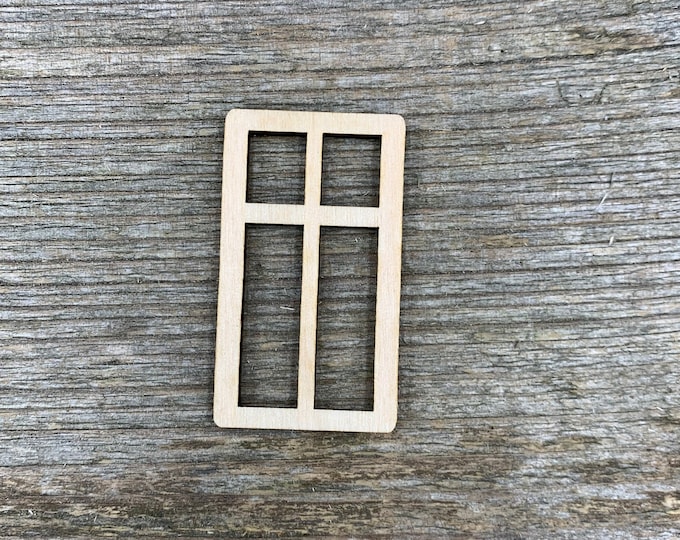 Wooden Window, Window Frame, Fairy Window, Elf Door Window, Doll House ...