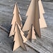 3D Wooden Christmas Tree, Various Sizes, Natural Wood, Smooth Finish ...