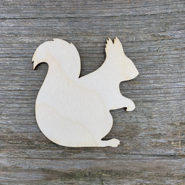 Wooden Squirrel - Etsy