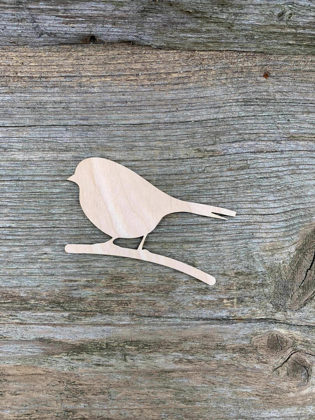 Wooden Bird Shape, Sitting Bird, Robin, Various Sizes, for Crafts ...