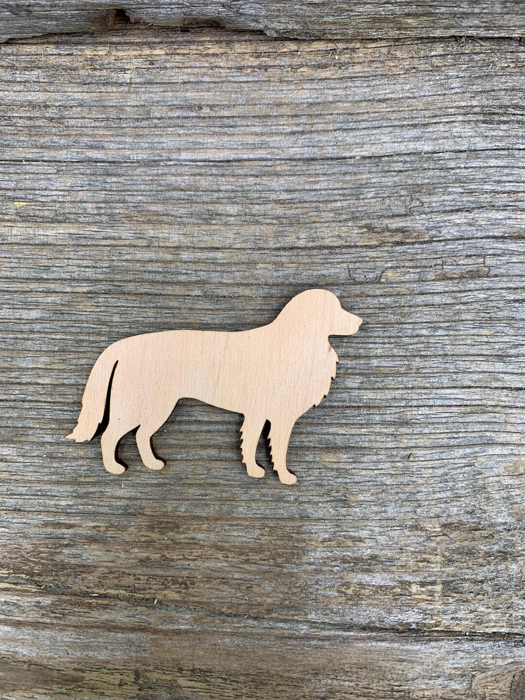 Wooden Border Collie Shape, Golden Retriever, Various Sizes, for Crafts ...