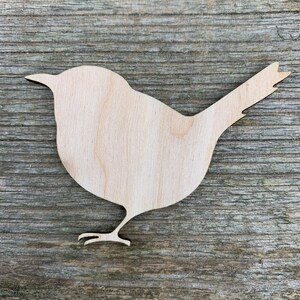 Wooden Bird Shape, Wren, Various Sizes, for Crafts , Decoration ...