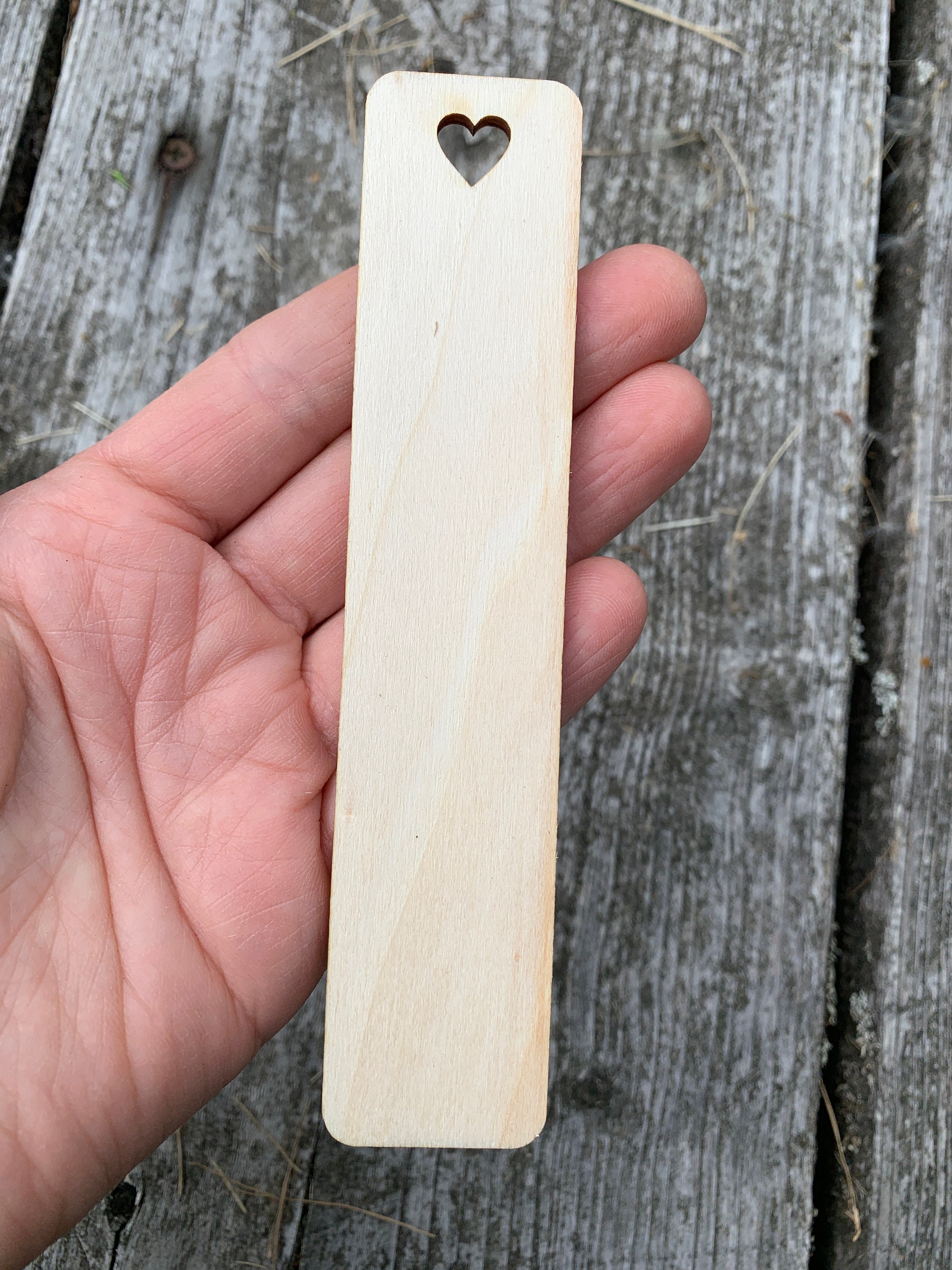 3 X 14.5 Cm 1.18 X 5.71 Blank Wooden Bookmarks | Etsy UK