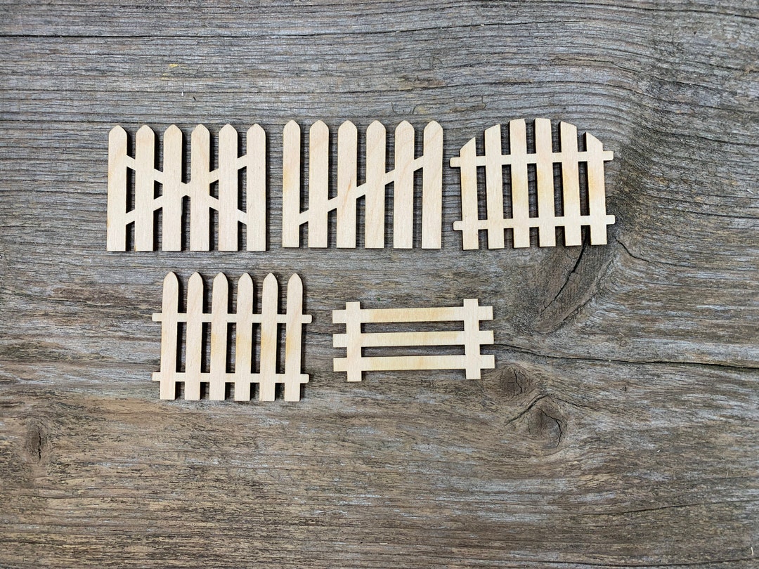 Wooden Mini Gate, Fence, Miniature Gate, 2D Wooden Shapes, Shapes for ...