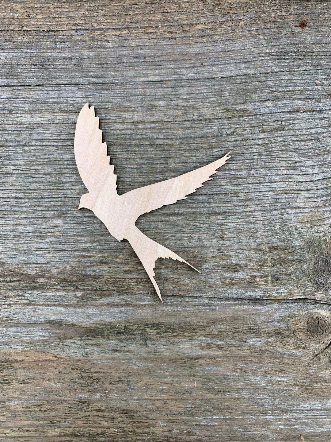 Wooden Bird Shape, Flying Bird, Mockingbird, Various Sizes, for Crafts ...