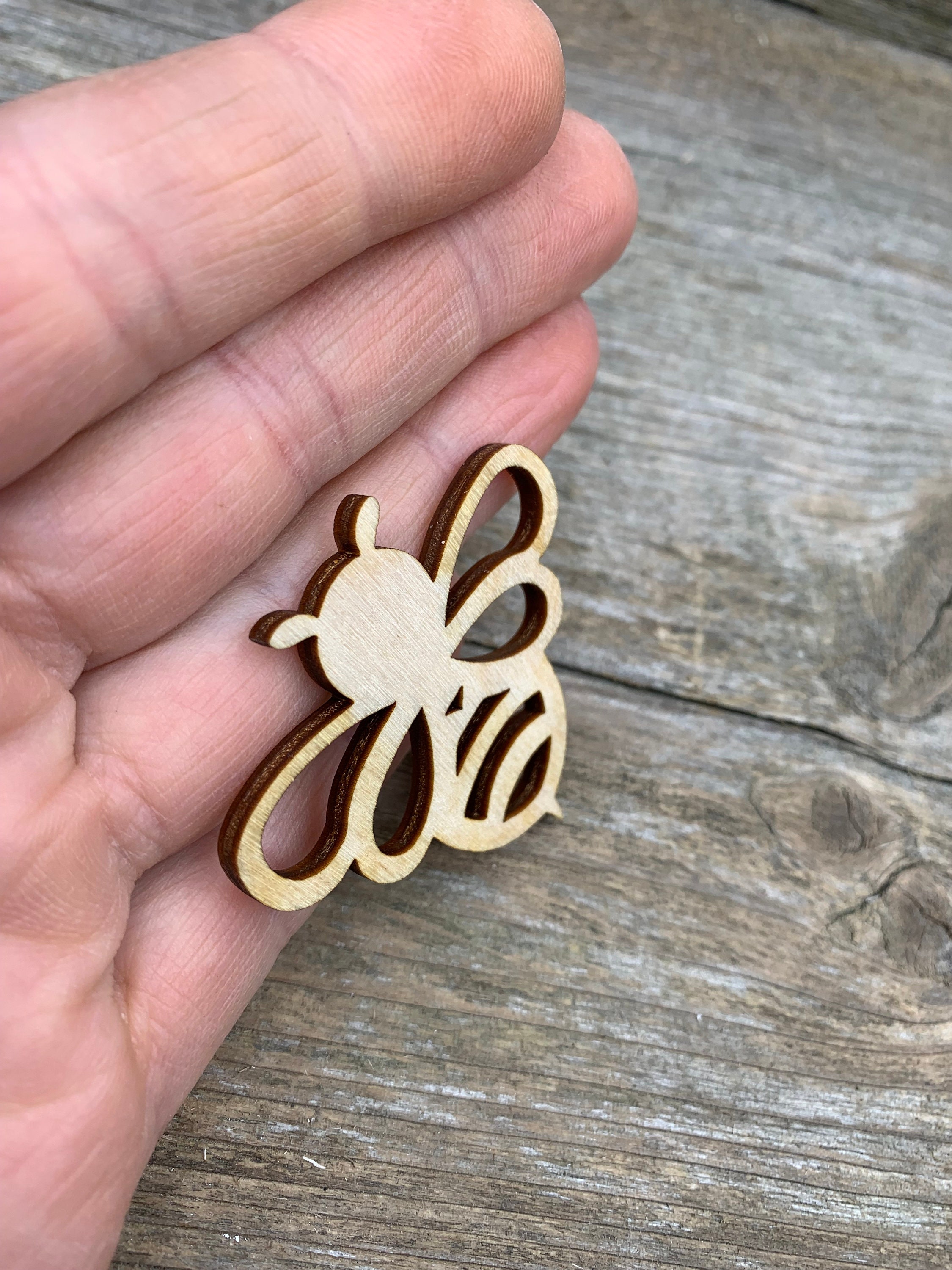Wooden Bee Shape, Honey Bee, Various Sizes, for Crafts , Decoration ...