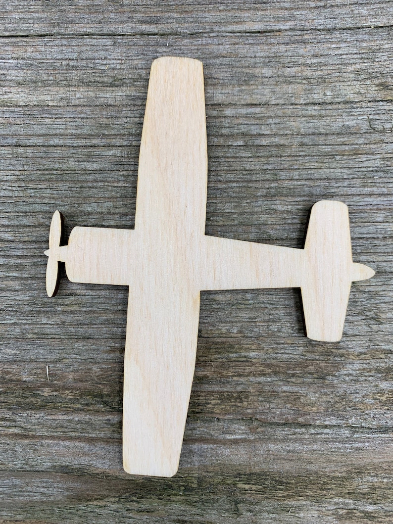 Wooden Airplane Shape Various Sizes for Crafts Decoration | Etsy