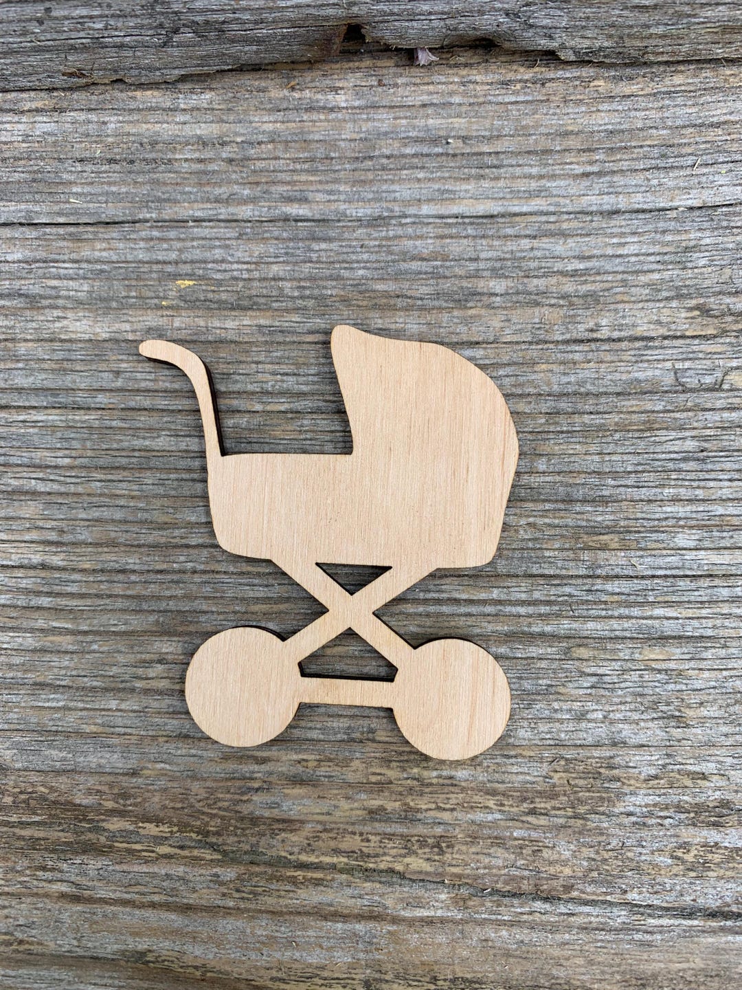Wooden Pram, Baby Carriage, Various Sizes, for Crafts, Decoration ...