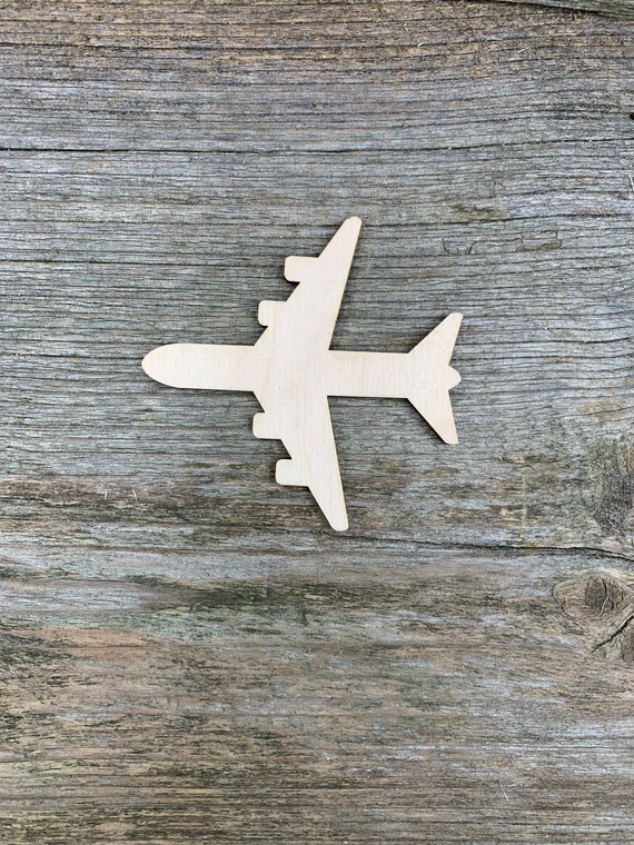 Wooden Airplane Shape Various Sizes for Crafts Decoration | Etsy