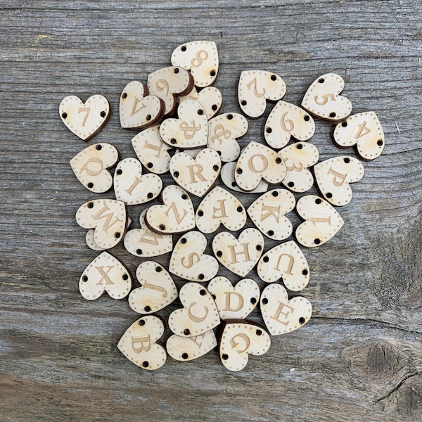 Alphabet Buttons - Etsy