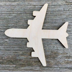Wooden Airplane Shape, Various Sizes, for Crafts , Decoration, Natural ...