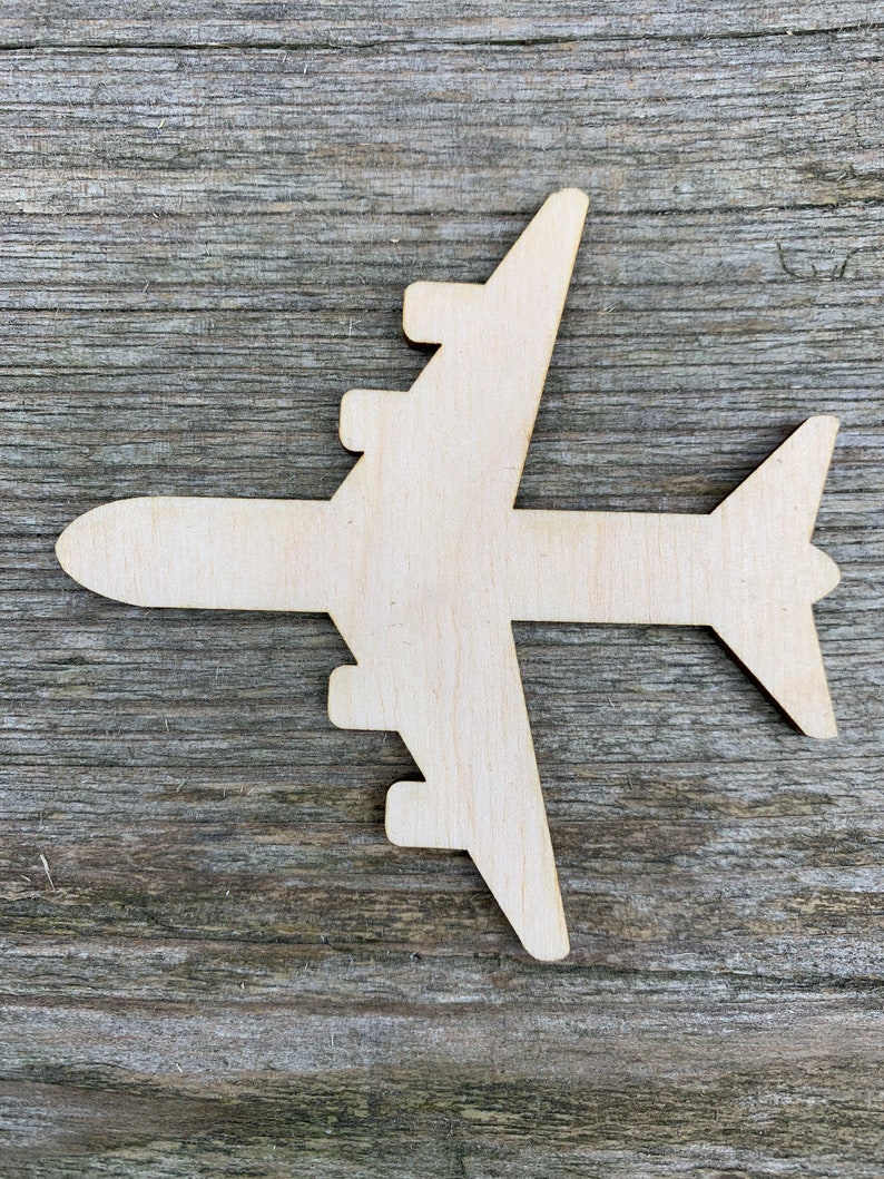 Wooden Airplane Shape Various Sizes for Crafts Decoration | Etsy