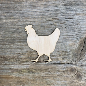 Wooden Hen Shape, Chicken, Farm Bird, for Craft, Various Sizes - Etsy