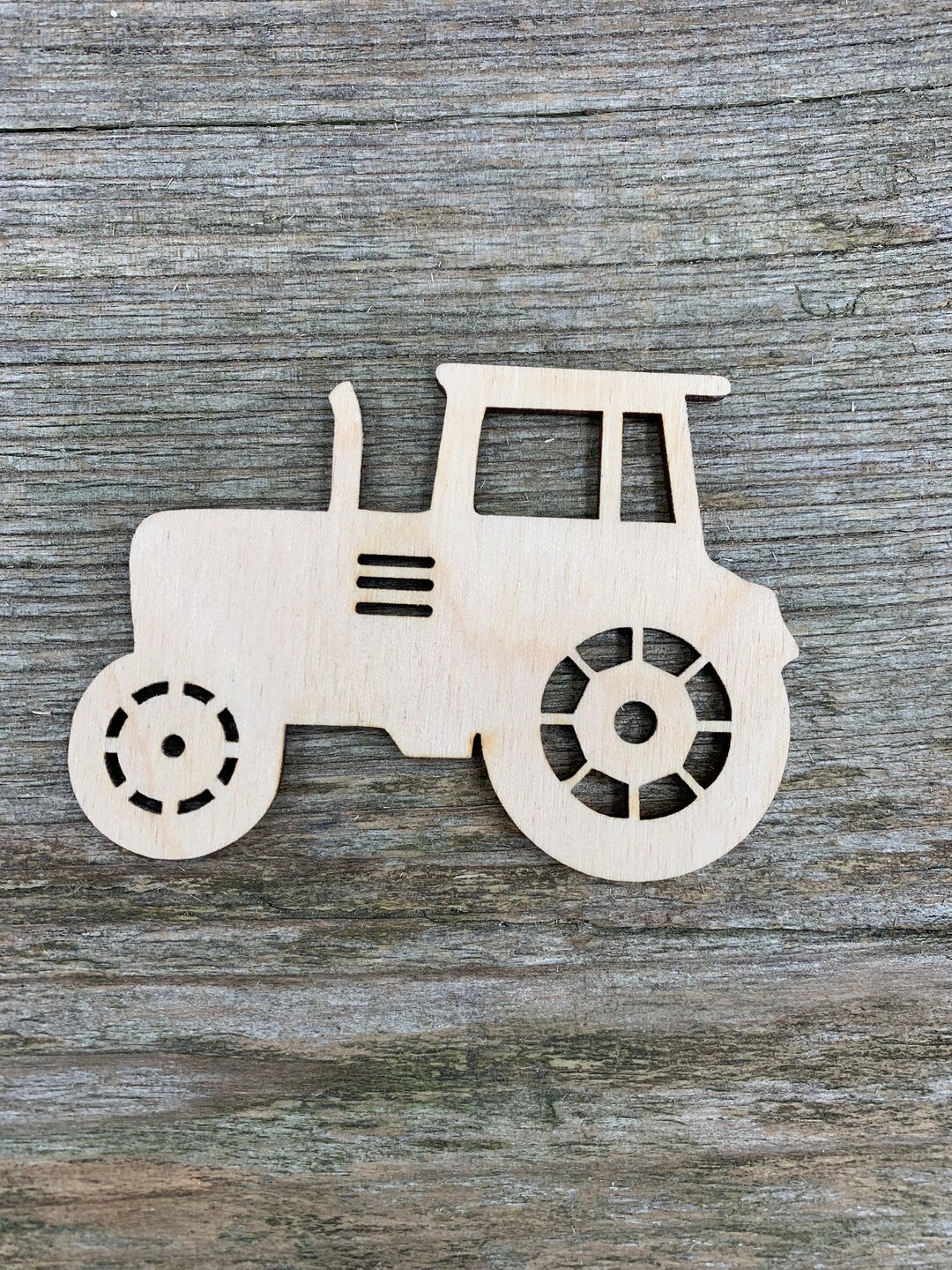 Wooden Tractor Shape, Farm Tractor, Various Sizes, for Crafts ...