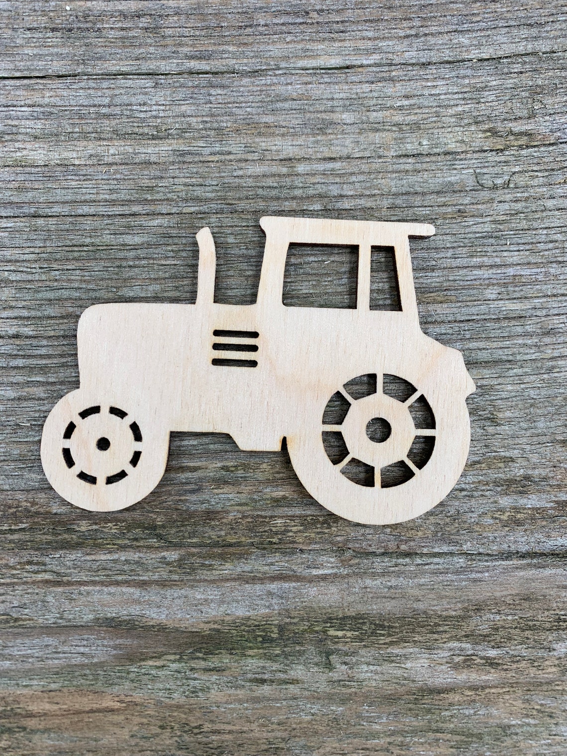 Wooden Tractor Shape Farm Tractor Various Sizes for Crafts | Etsy