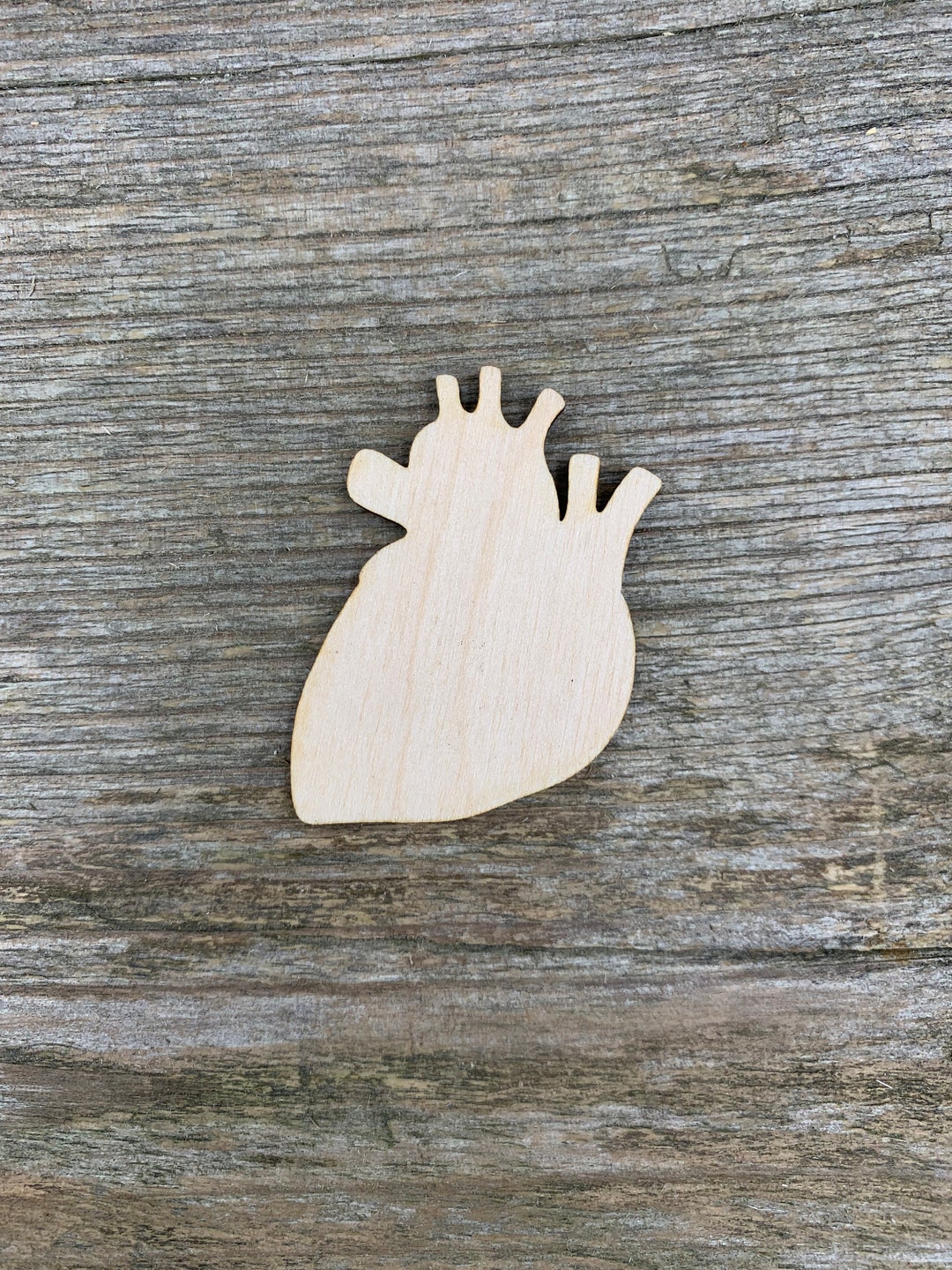 Wooden Human Heart Shape, Various Sizes, for Crafts , Decoration ...