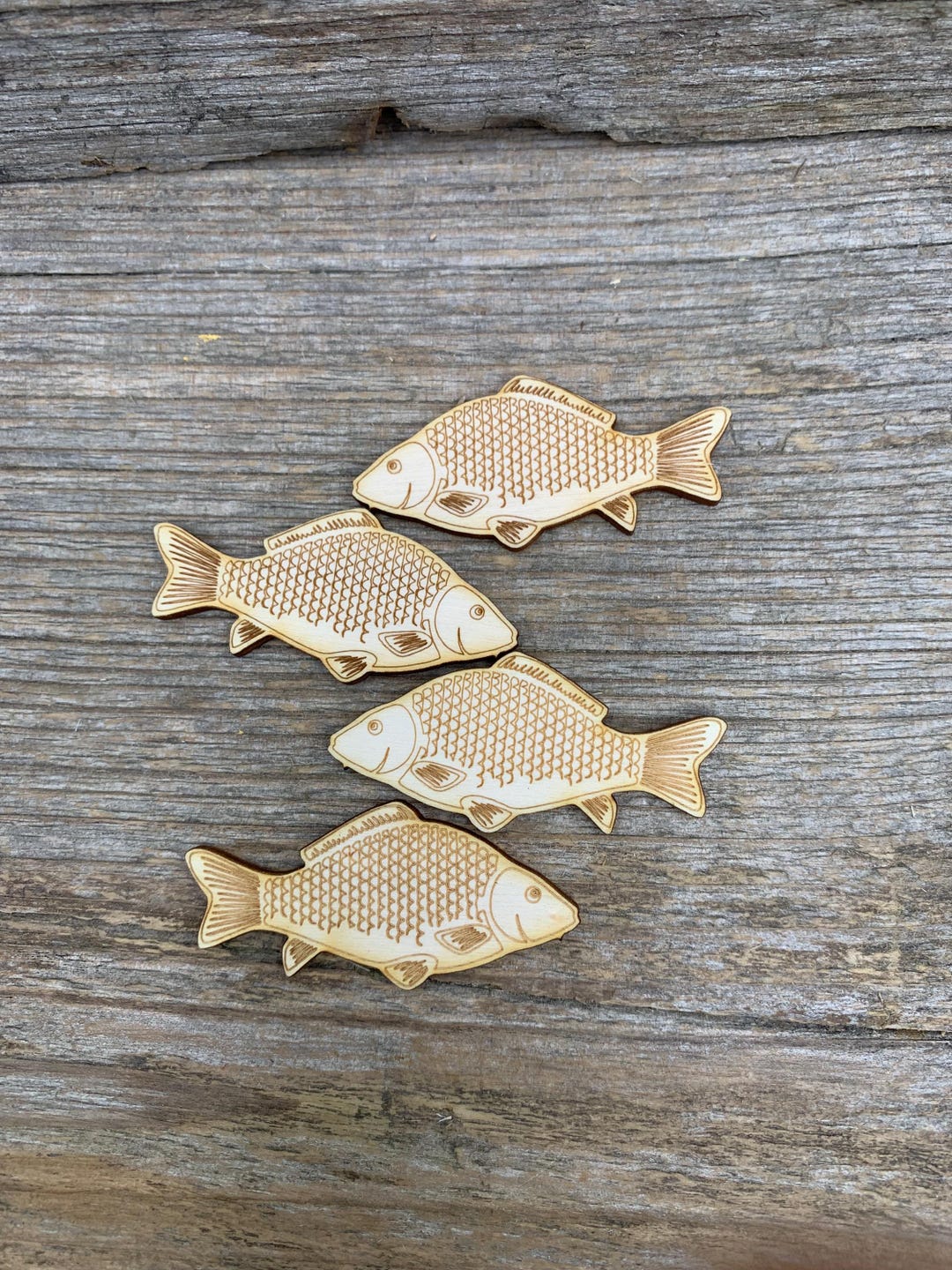 Carp Wooden Fish for Craft, Carp Fish for Paiting, Various Sizes, Craft ...