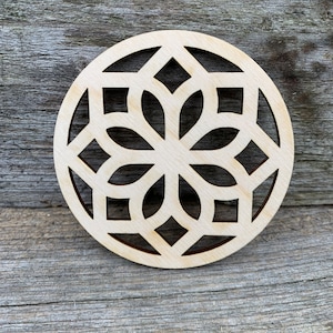 Wooden Rose Gothic Window, Mandala, Window, Church Window Various Sizes ...