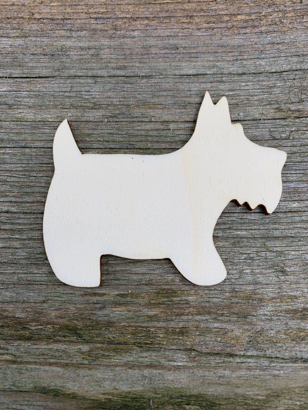 Wooden Terrier, Wooden Dog, Various Sizes, for Crafts, Wooden Shapes ...