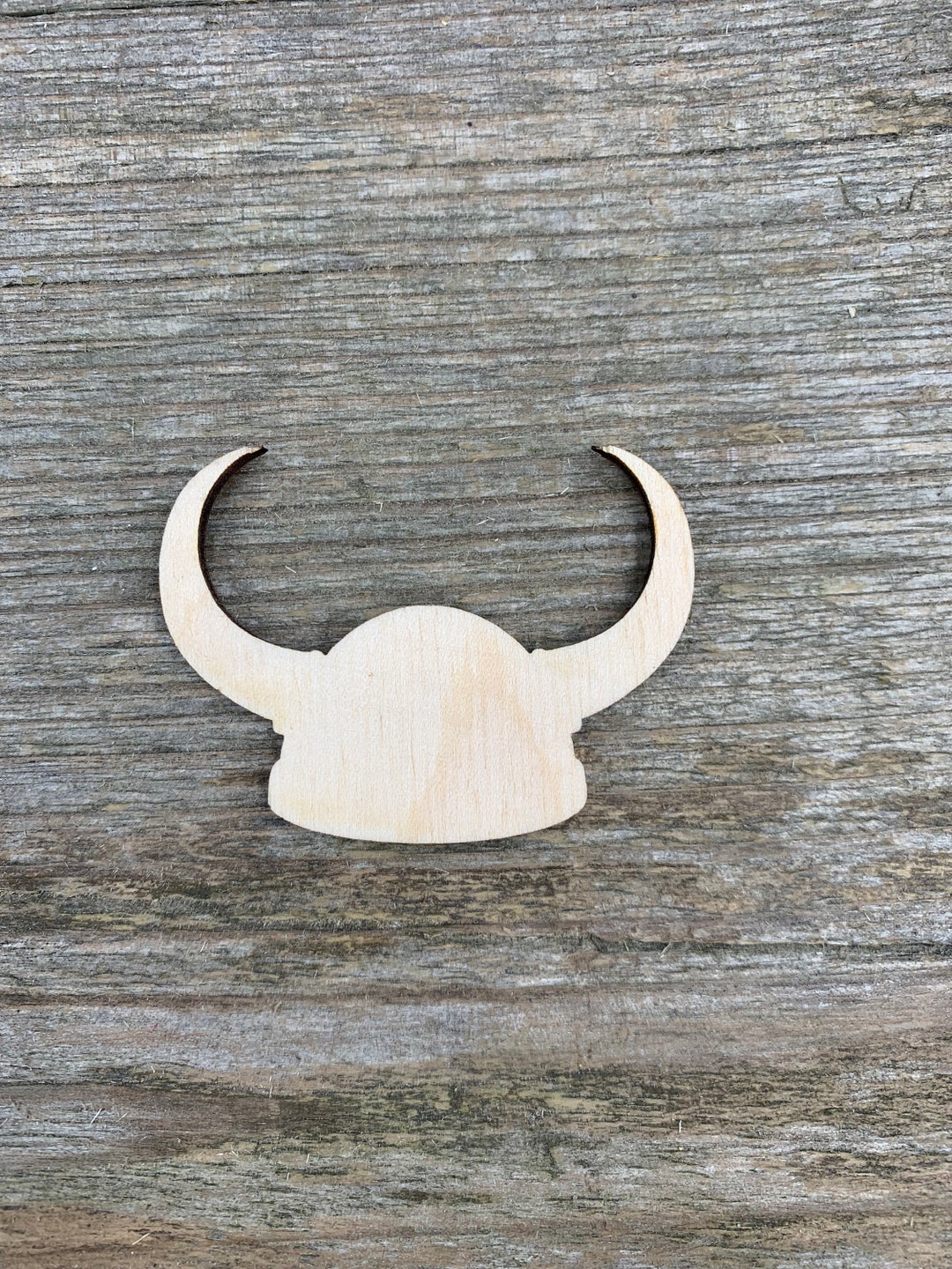 Wooden Viking Helmet, Horned Helmet, Shape, Various Sizes, for Crafts ...