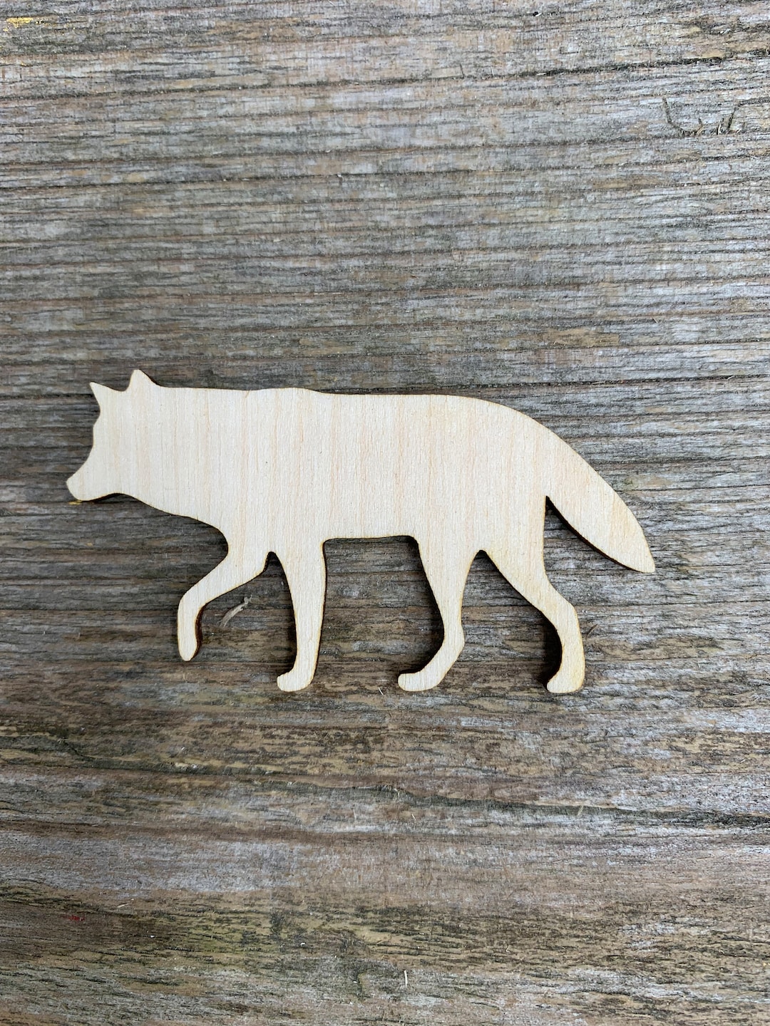 Wooden Wolf Shape, Various Sizes, for Crafts , Forest Animals, Wooden ...