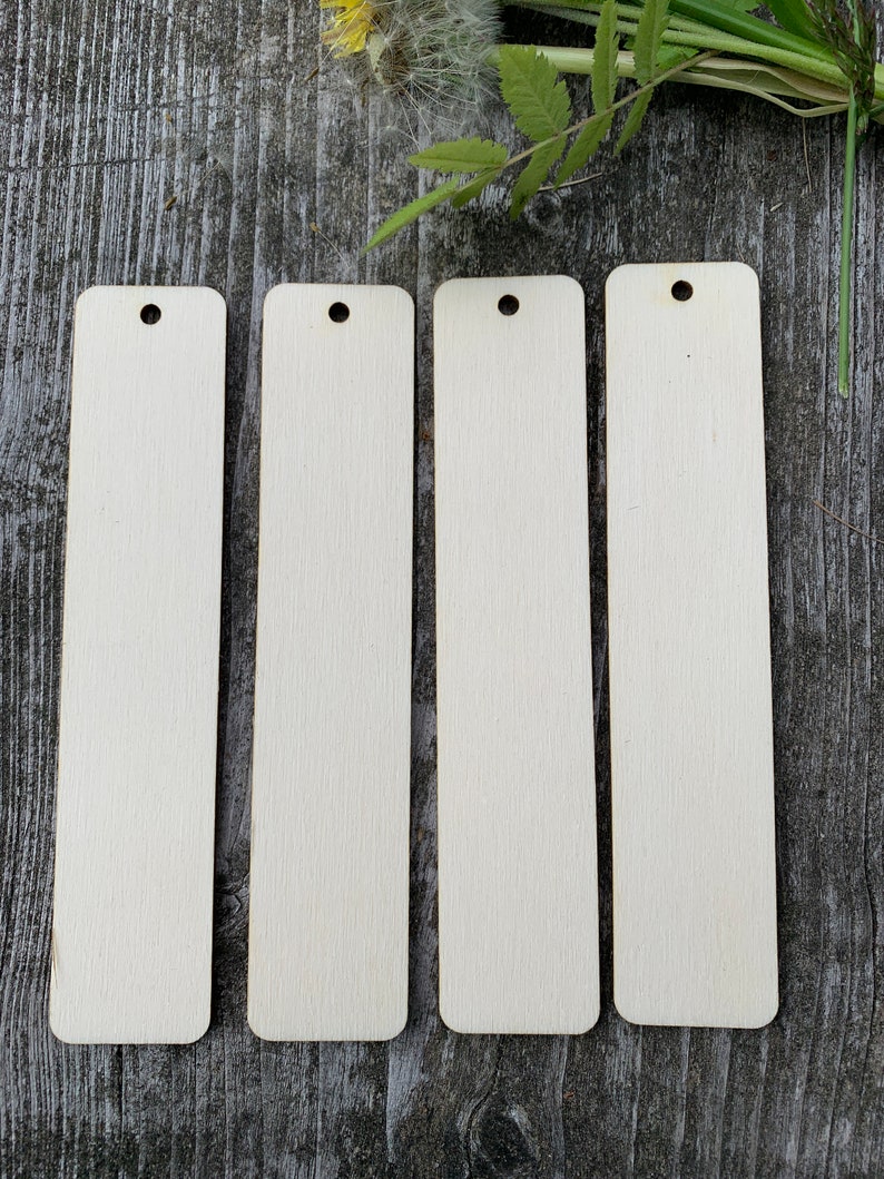 3 X 14.5 Cm 1.18 X 5.71 Blank Wooden Bookmarks | Etsy UK