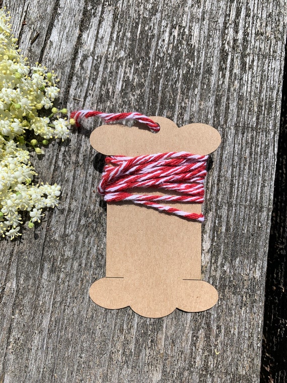 Cardboard Spool Tags Bobbin Recycled Paper Lace Ribbon - Etsy UK