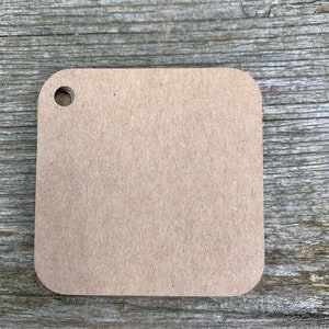 Blank Cardboard Tags, Recycled Paper, Square Tags, Price Labels, Gift ...