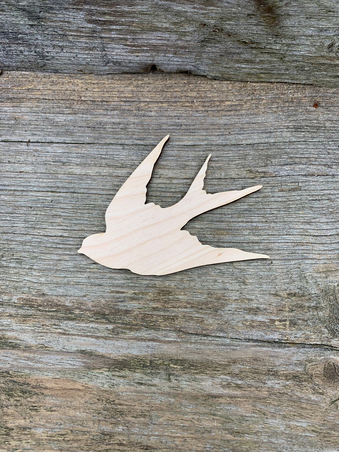 Wooden Swallow Shape, Flying Bird, Various Sizes, for Crafts ...