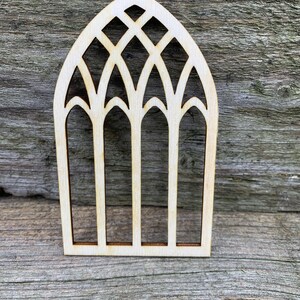 Wooden Gothic Window, Window, Church Window Various Sizes, for Crafts ...
