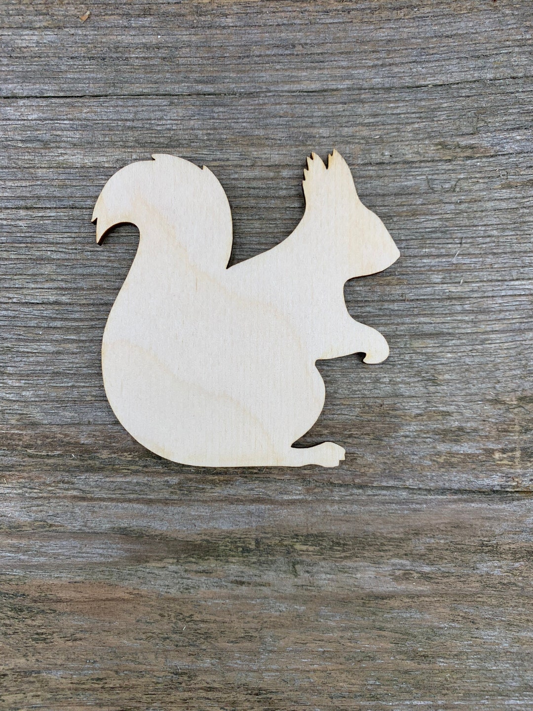 Wooden Squirrel Shape, Various Sizes, for Crafts , Decoration, Natural ...