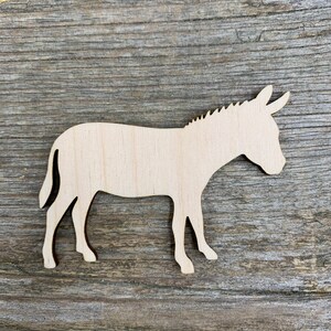 Wooden Donkey, Mule, Farm Animals, Various Sizes, for Crafts ...