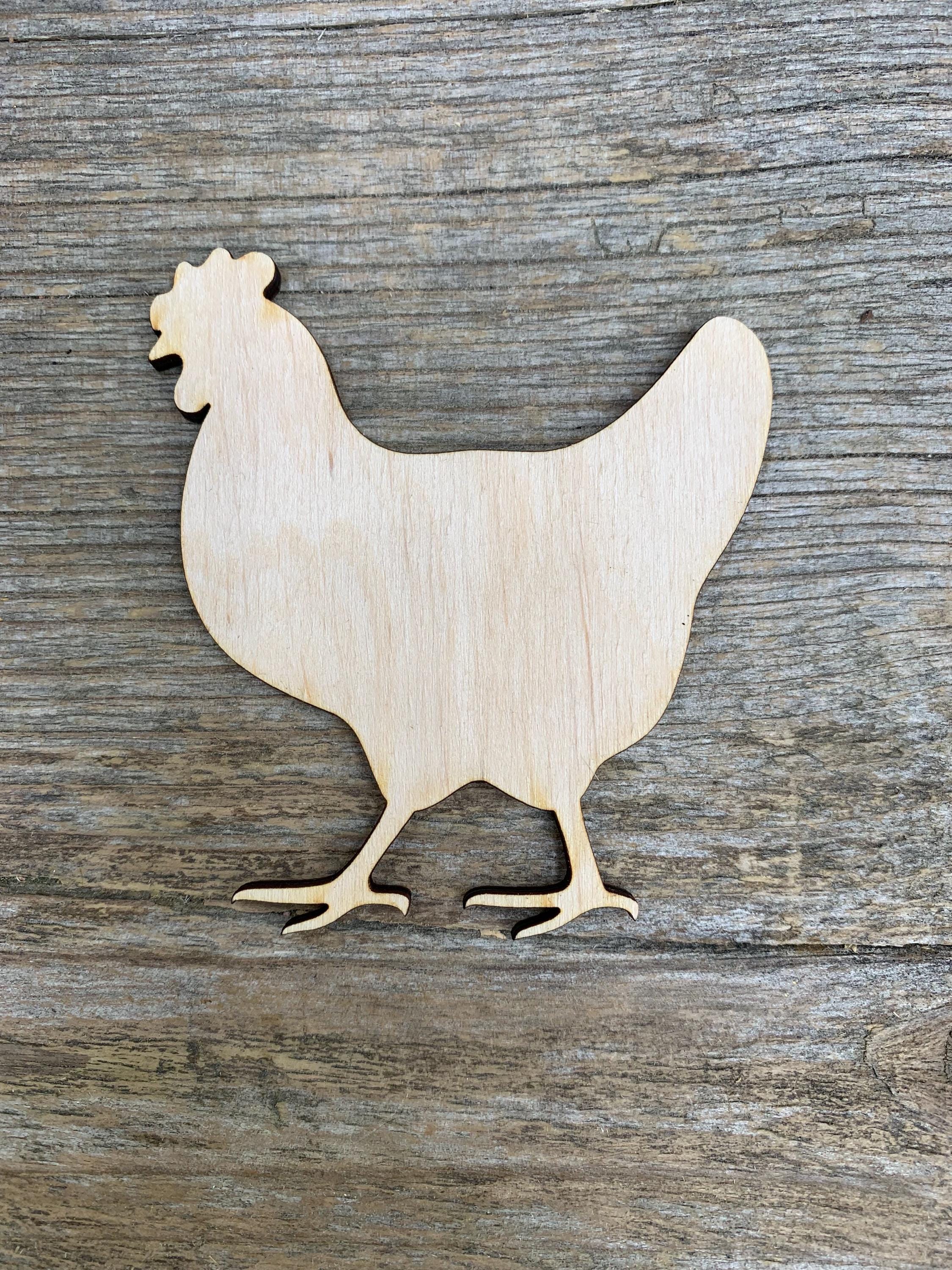Wooden Hen Shape, Chicken, Farm Bird, for Craft, Various Sizes - Etsy