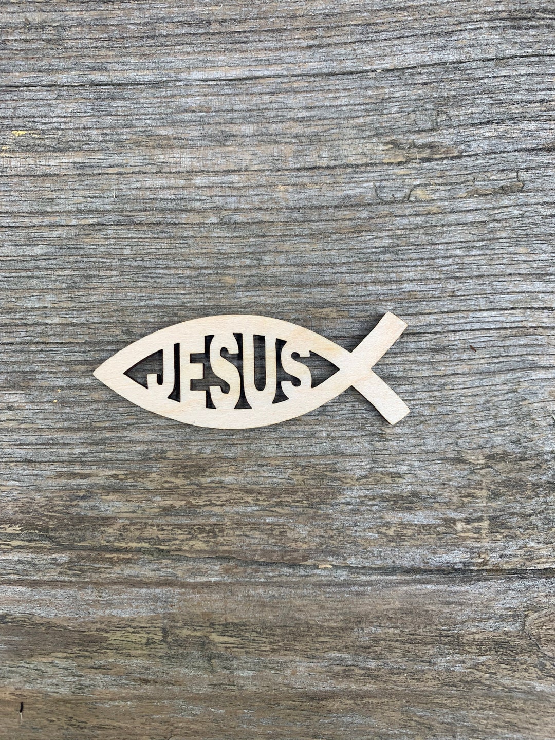 Wooden Christian Fish Shape, Jesus Fish, Ichthys, Various Sizes, for ...