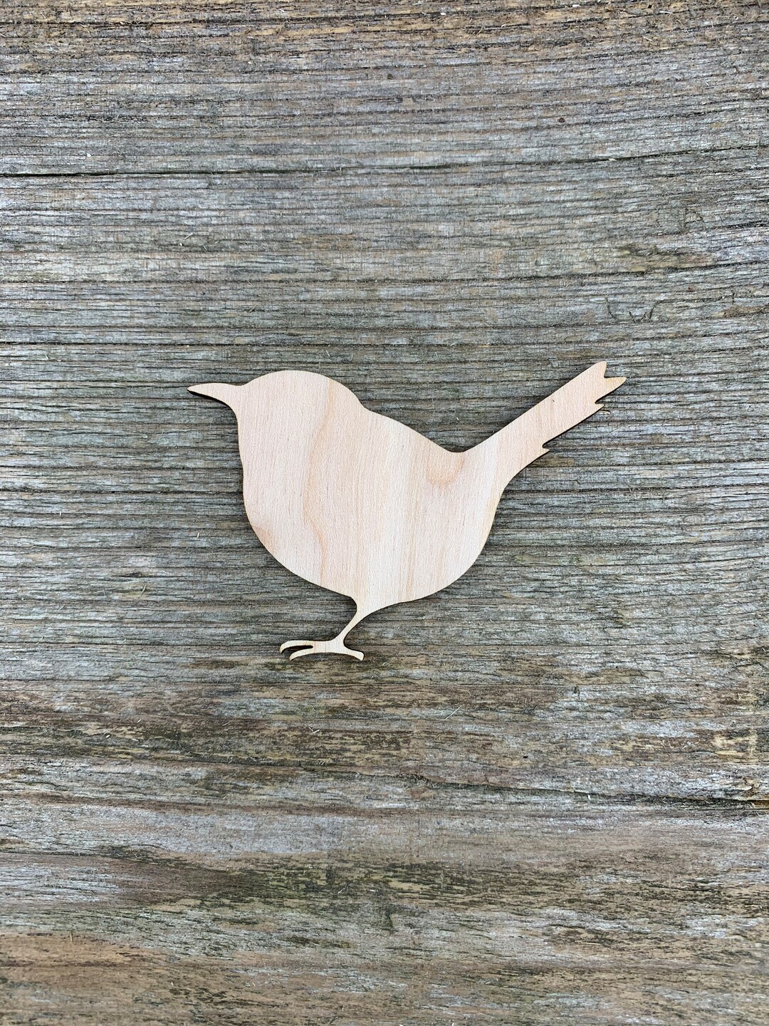 Wooden Bird Shape, Wren, Various Sizes, for Crafts , Decoration ...
