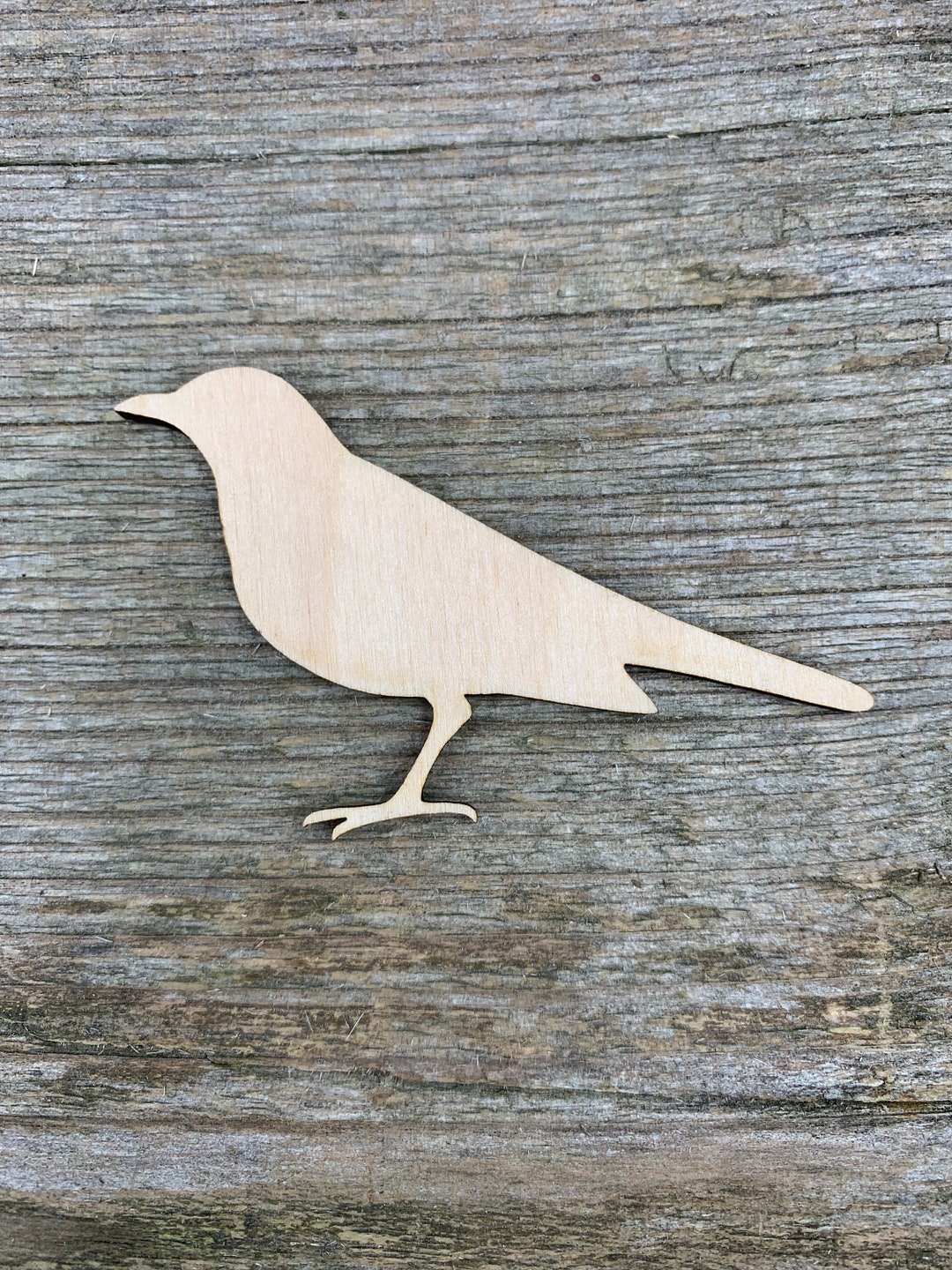 Wooden Bird Shape, Black Bird, Raven, Crow, Various Sizes, for Crafts ...