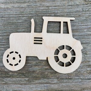 Wooden Tractor Shape, Farm Tractor, Various Sizes, for Crafts ...